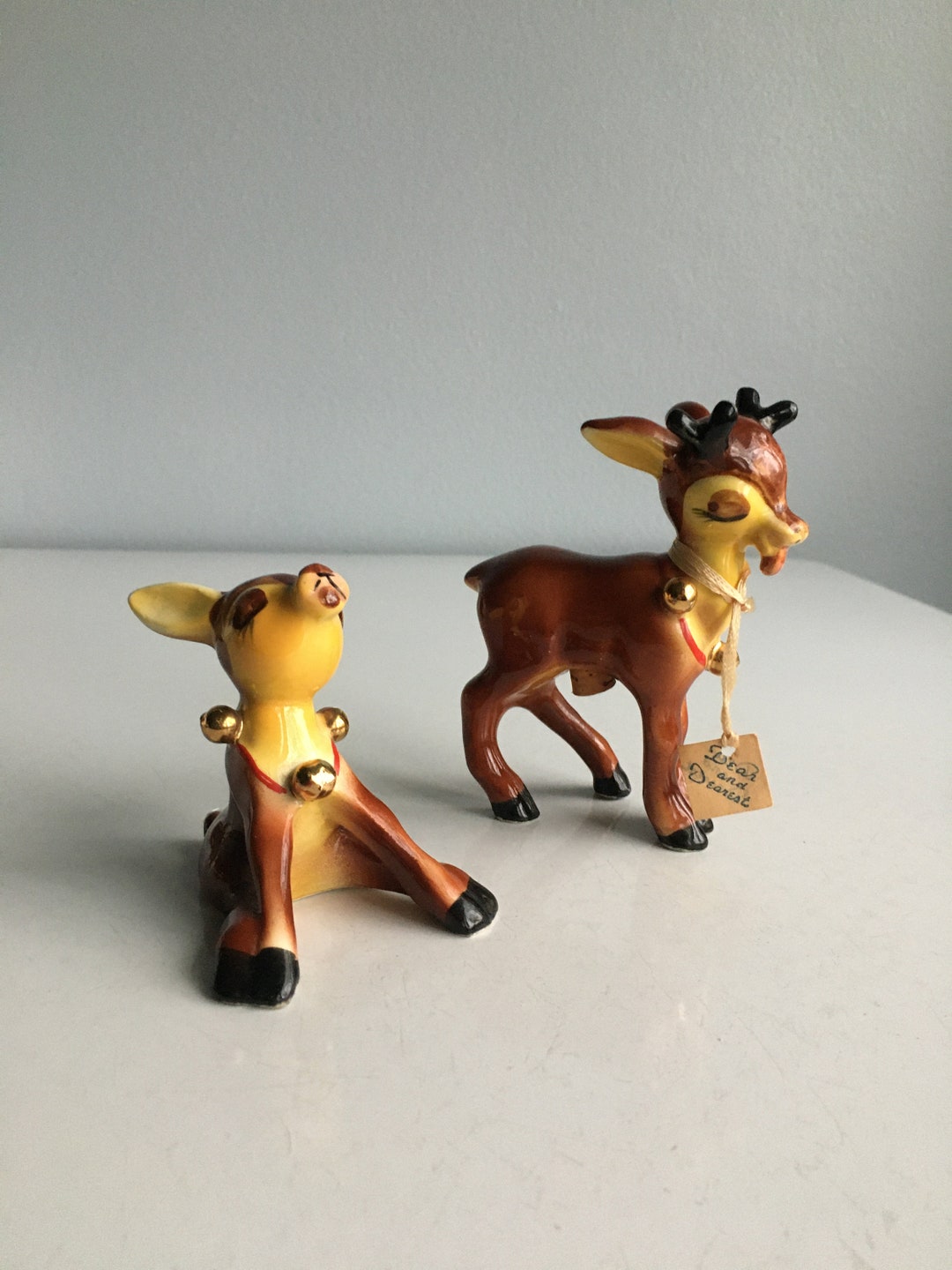 Vintage Napco Deer and Dearest Reindeer Salt and Pepper Shakers ...