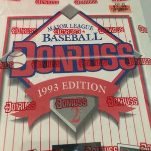 Vintage 1993 Series 2 Donruss Baseball Cards 2 Jumbo Boxes and 1 ...