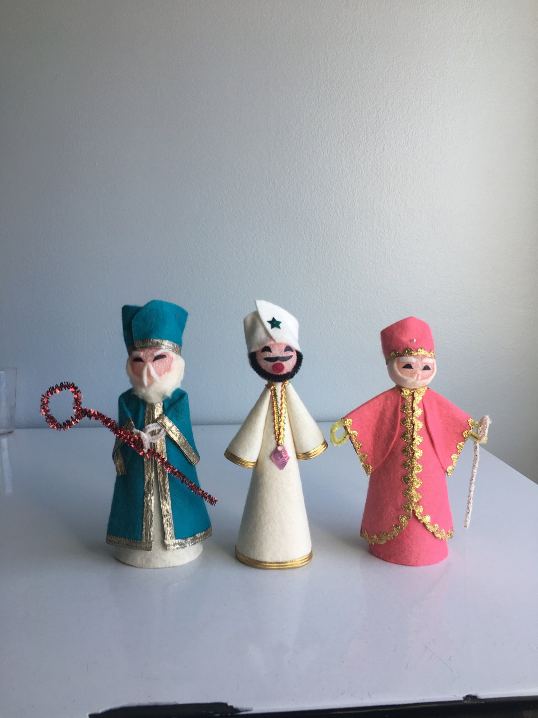 Vintage Christmas Three Wise Men Tree Toppers Holiday Decor HTF - Etsy