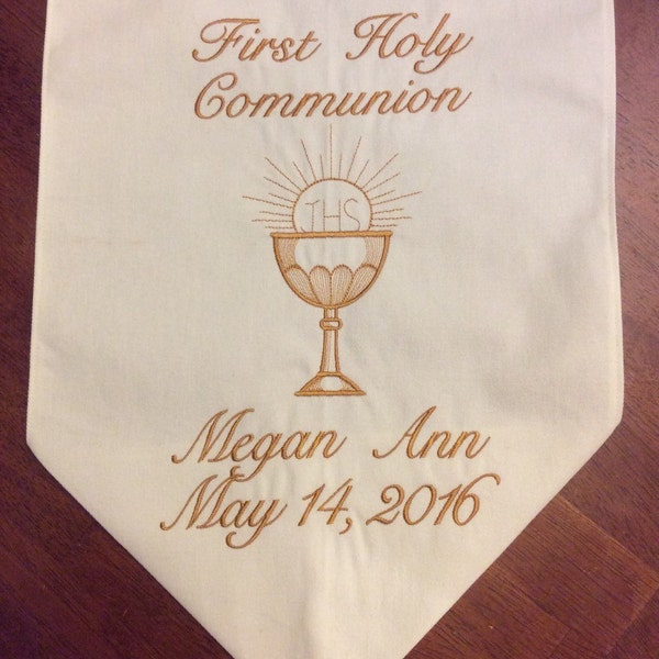 First Communion Embroidery - Etsy