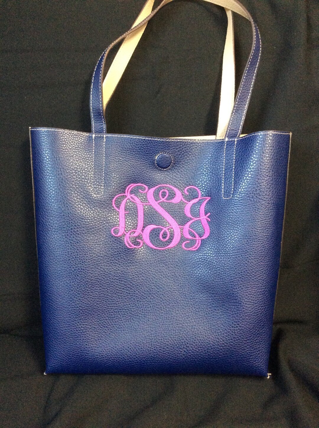 Faux Leather Monogrammed Purse - Etsy