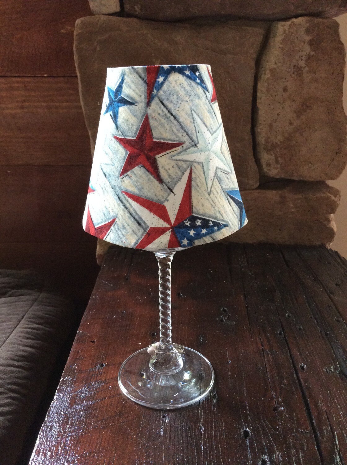 Patriotic Glass Lamp - Etsy