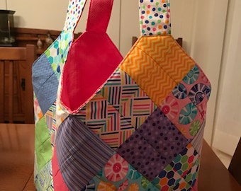 Quilted Mondo Tote Bag Extra Roomy Intense & Bright Colors - Etsy