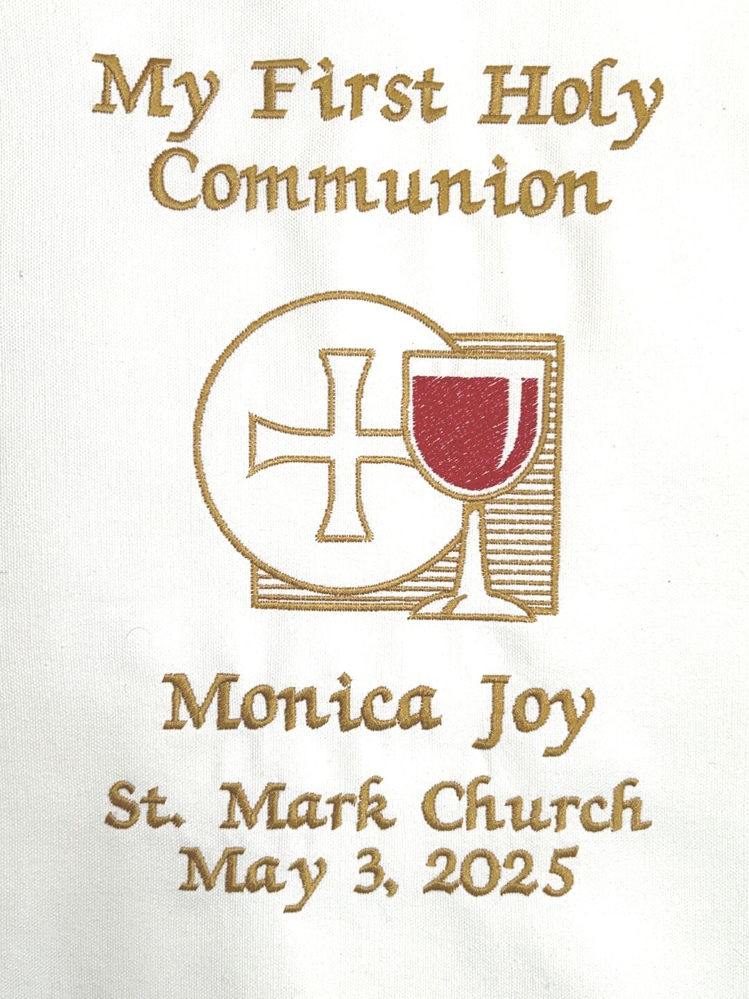 Personalized First Communion Banner, Chalice & Host - Etsy