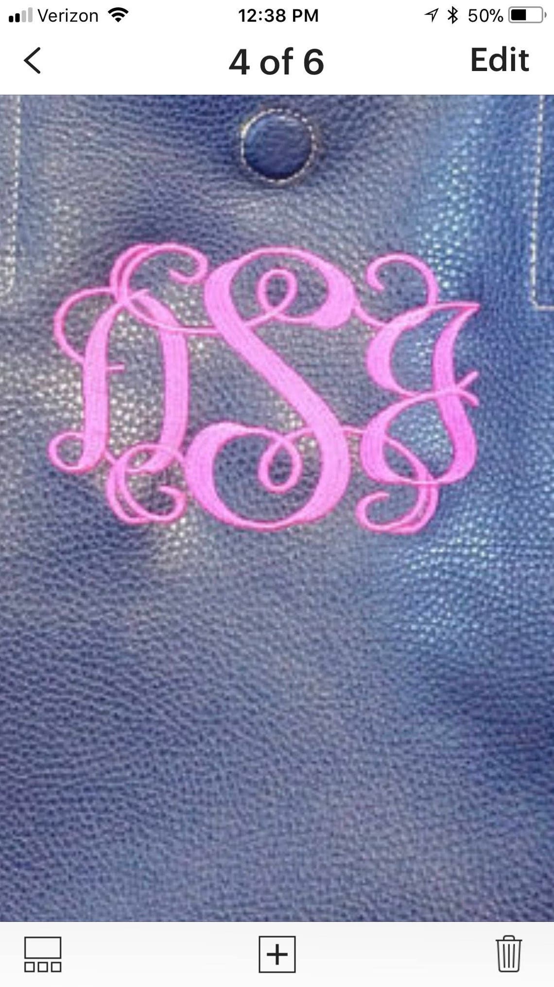 Faux Leather Monogrammed Purse - Etsy