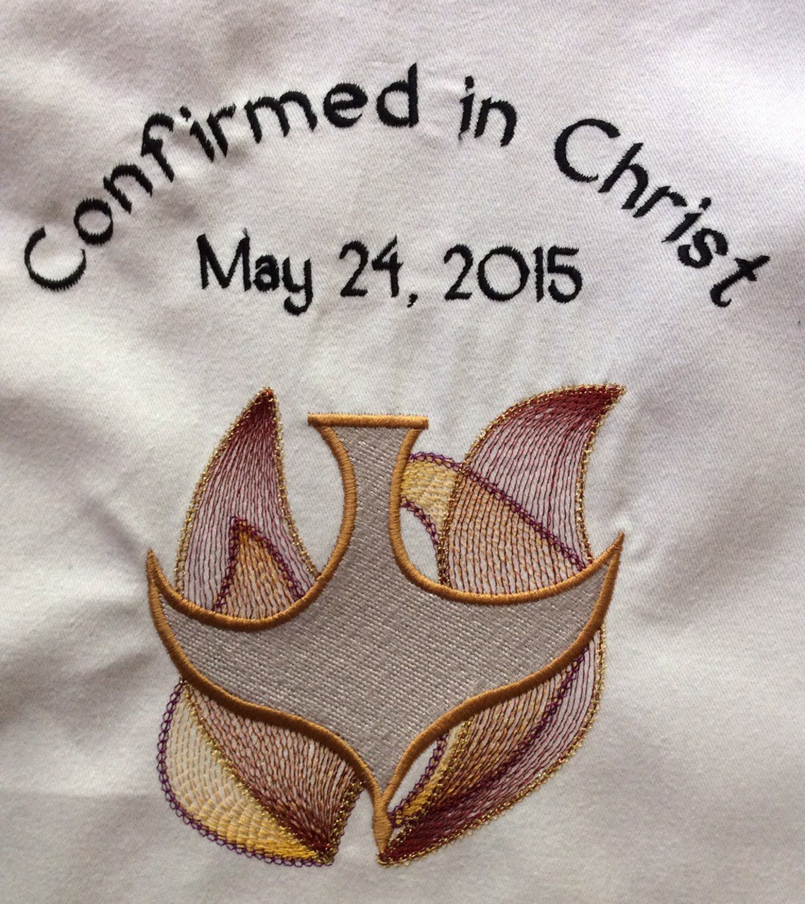 Personalized Dove With Flames Confirmation Banner - Etsy