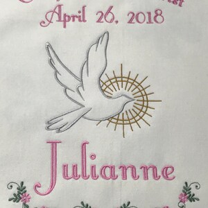 Personalized Radiant Dove Confirmation Banner - Etsy