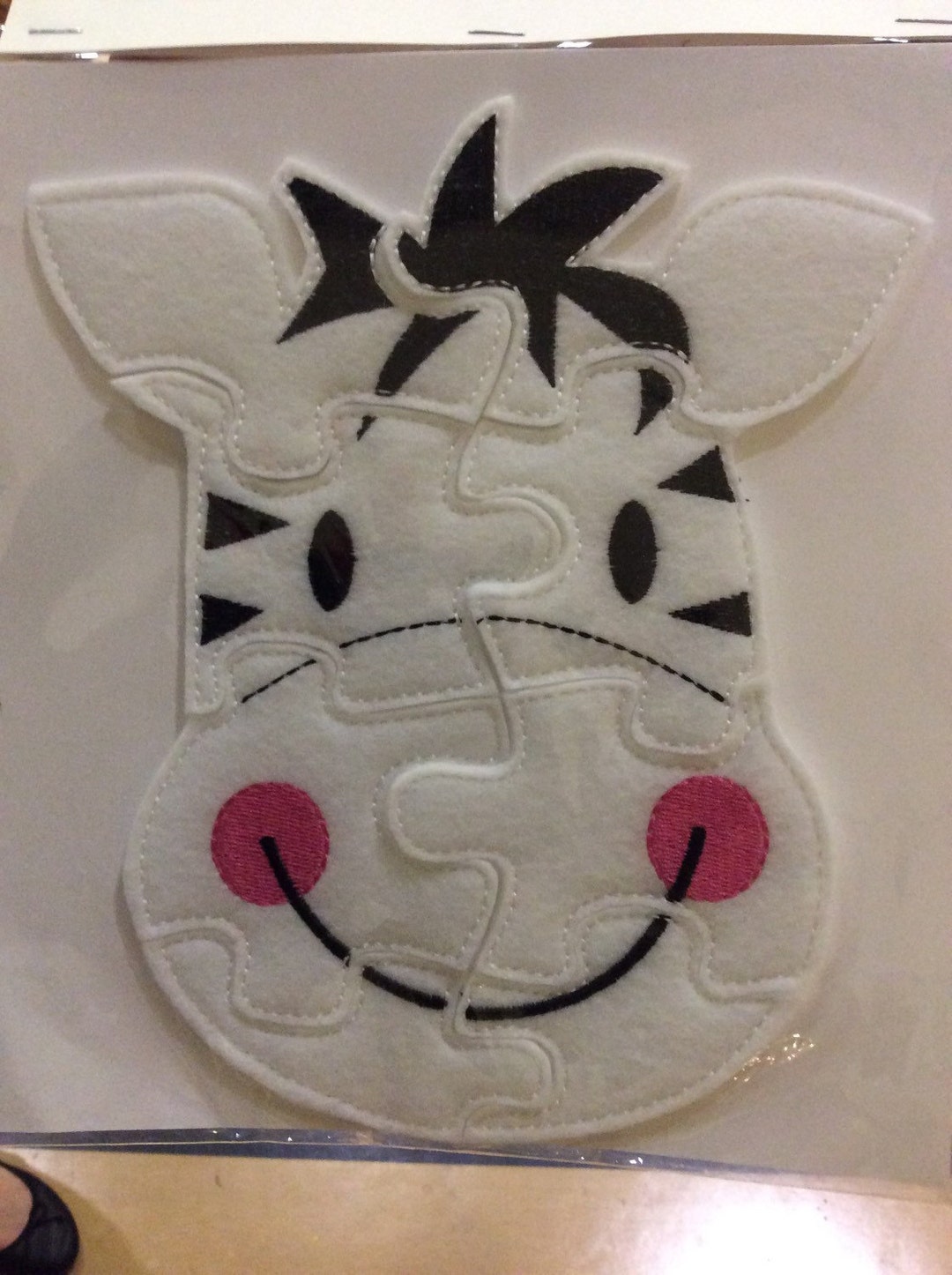 Happy Zebra Puzzle - Etsy