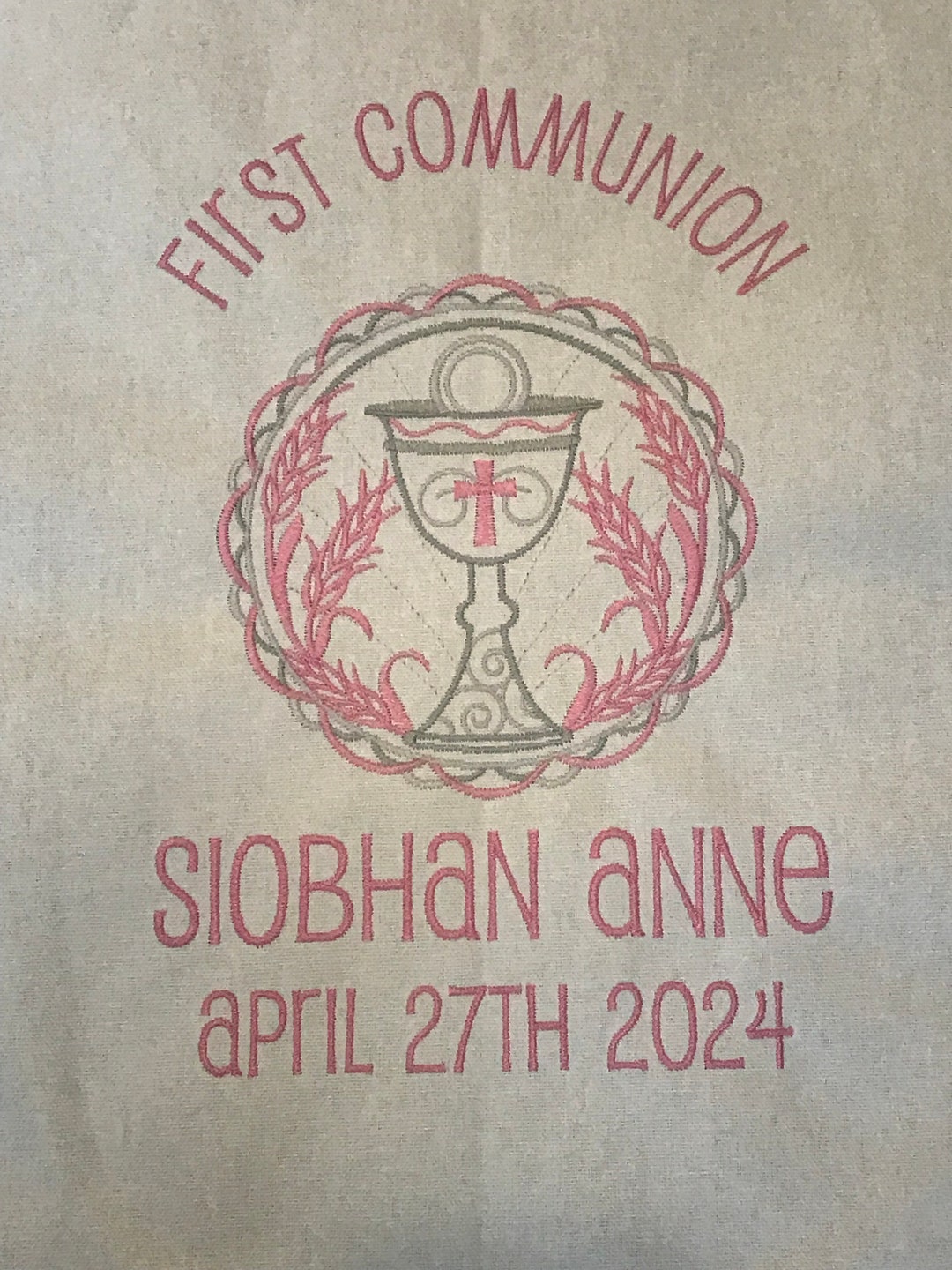 Scalloped Chalice Circle Embroidered Communion Banner - Etsy