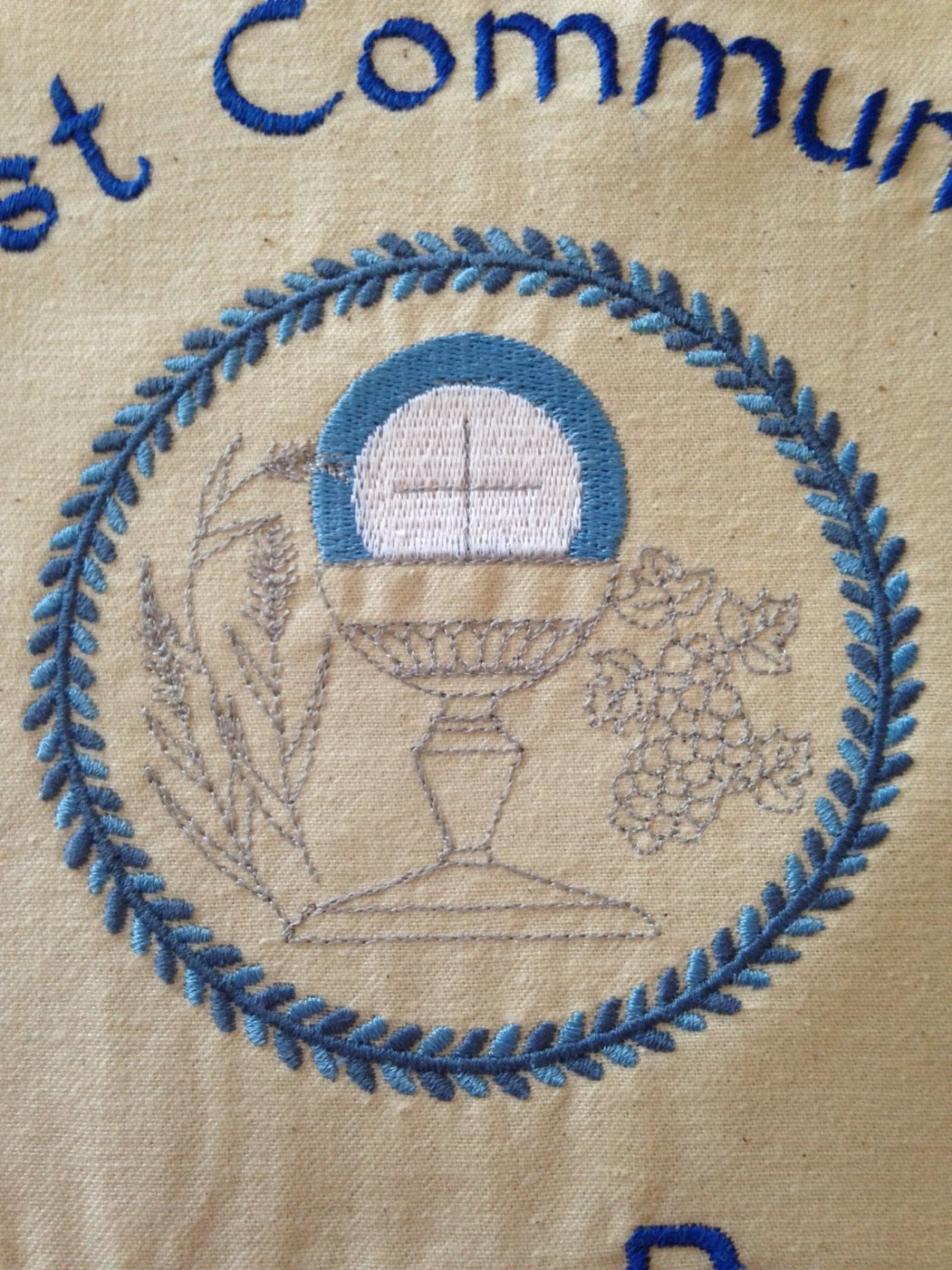 Personalized First Communion Banner Circle With Chalice and | Etsy