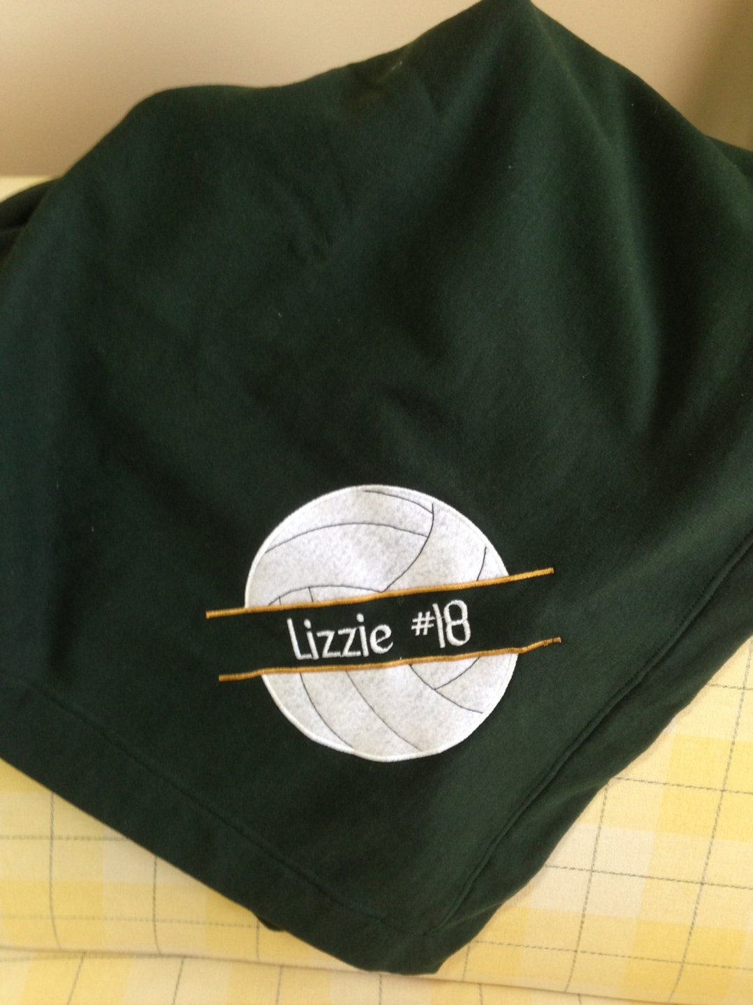 Monogrammed Volleyball Stadium Blanket - Etsy