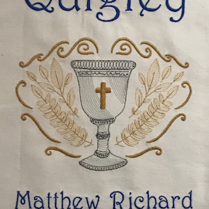 Personalized First Communion Banner With Family Name and Chalice - Etsy