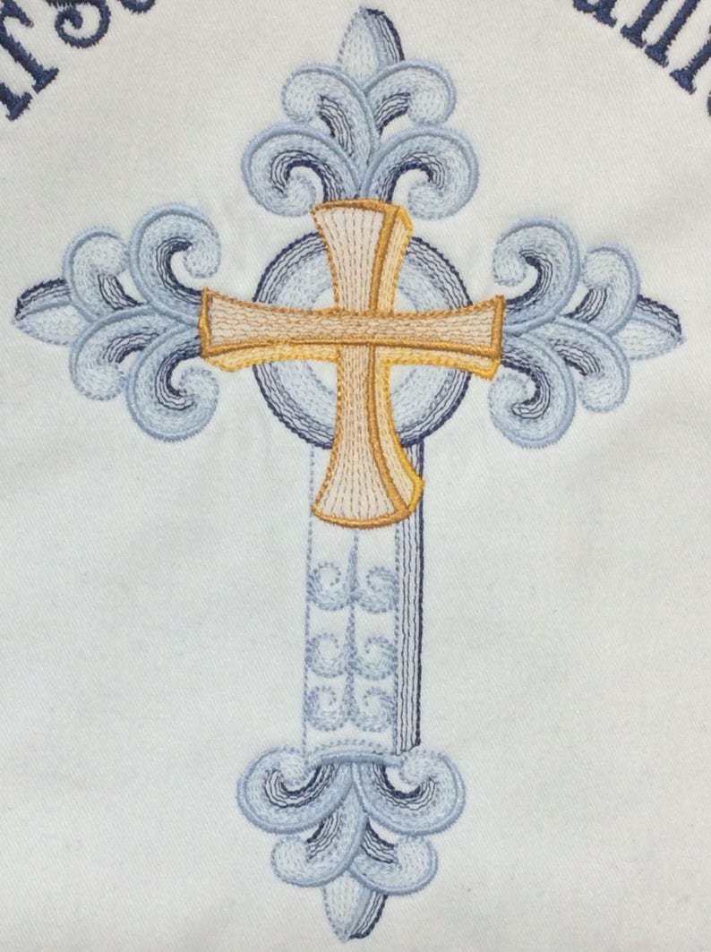 Personalized Two Layer Cross First Communion Banner - Etsy