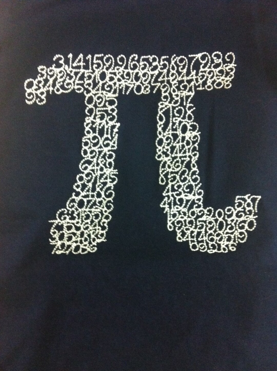 Custom Embroidered Pi T-shirt - Etsy