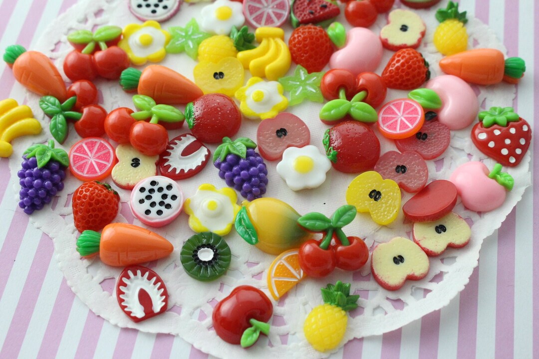 10pc Small Size Fruit and Vegetable Mix Carrot Pineapple - Etsy