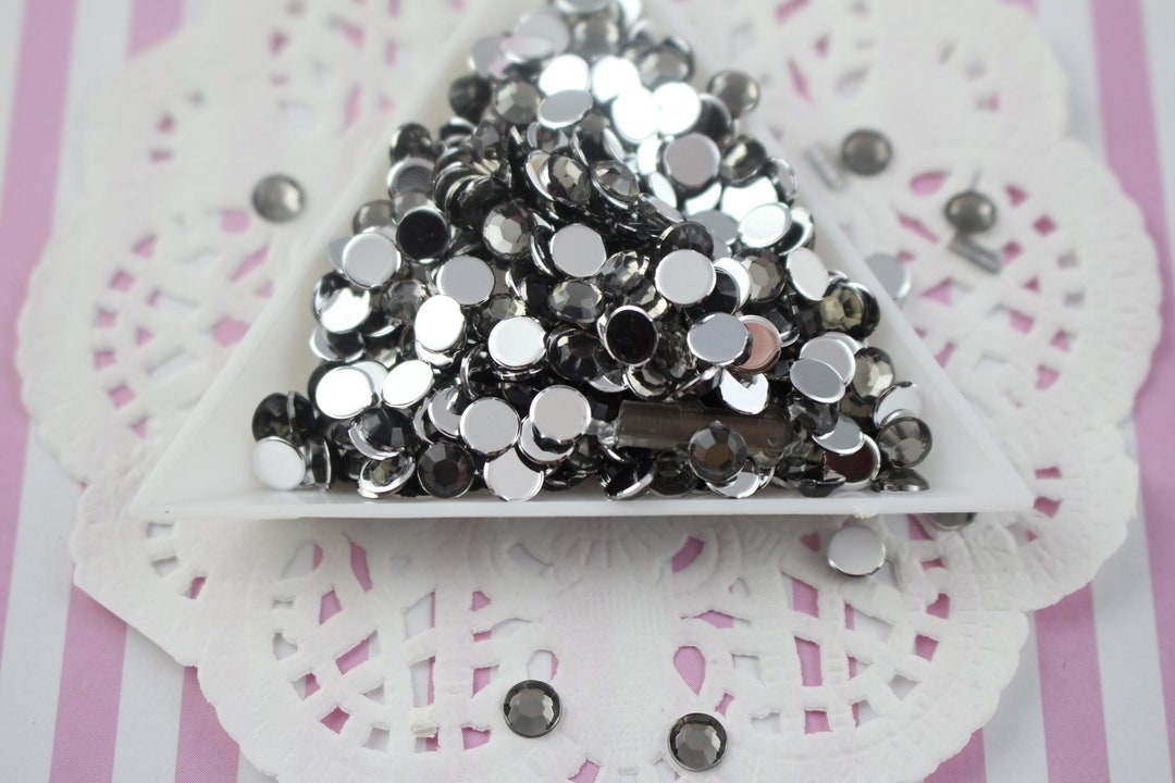 Smoke Rhinestones Flatback Uncounted Bag Choose Your Size - Etsy