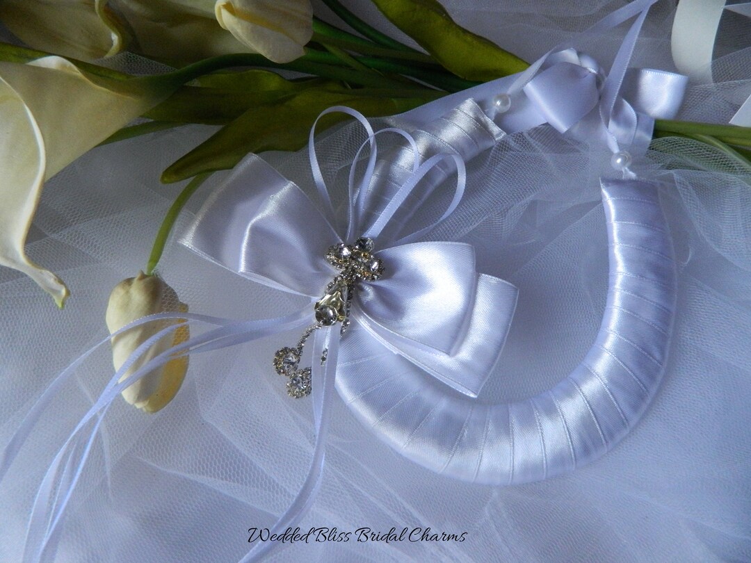 Wedding Horseshoe for the Bride , Bridal Horseshoe, Something Blue ...