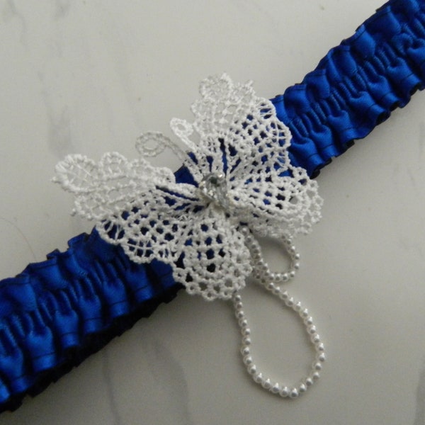 Royal Blue Garter - Etsy