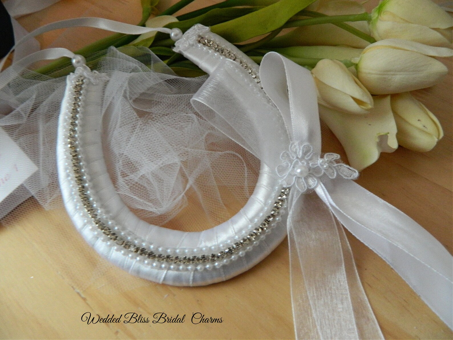 Wedding Horseshoe for the Bride,bridal Horseshoe, Rhinestones and ...