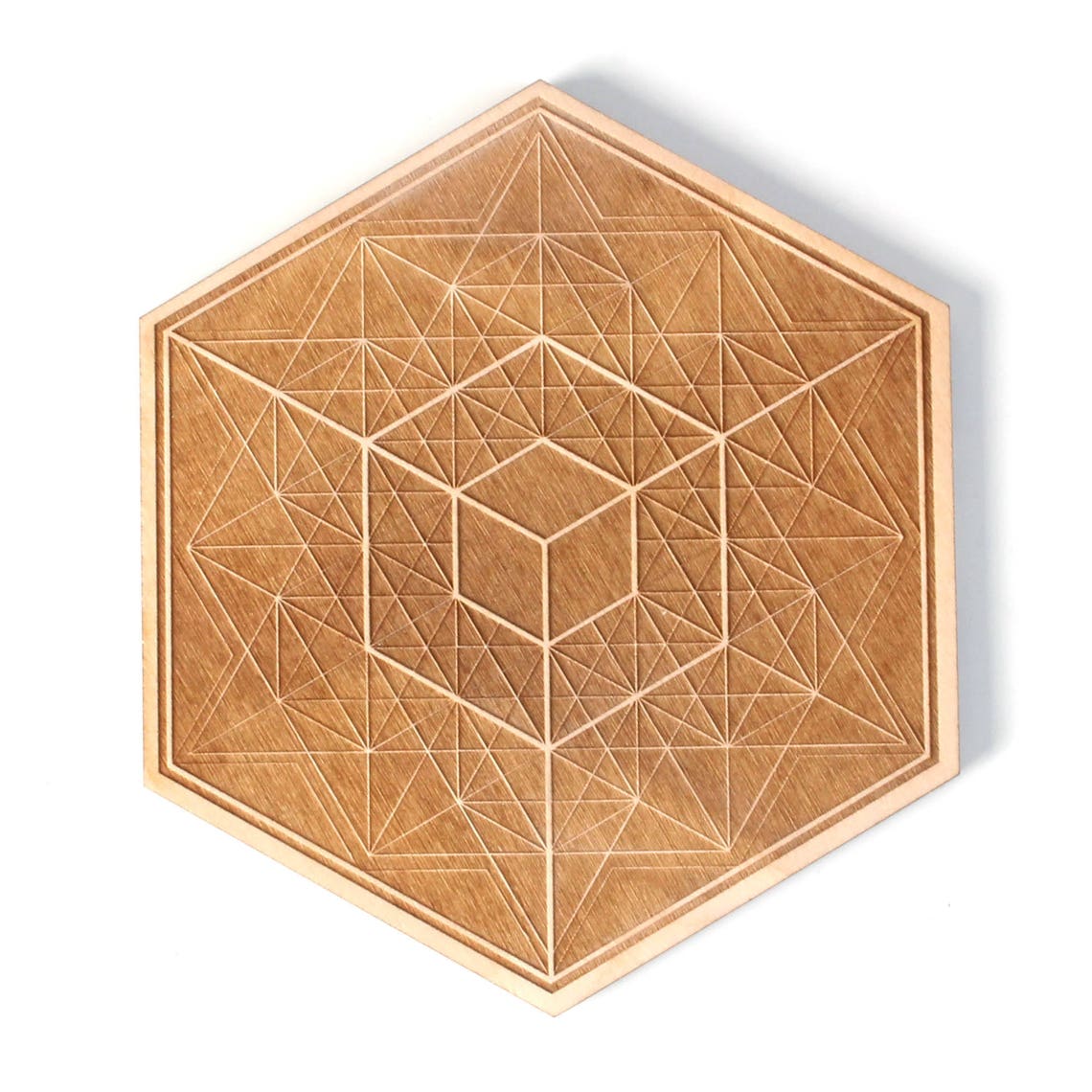 Cubic Consciousness - Wooden Crystal Grid - Design by Decah - Sacred ...