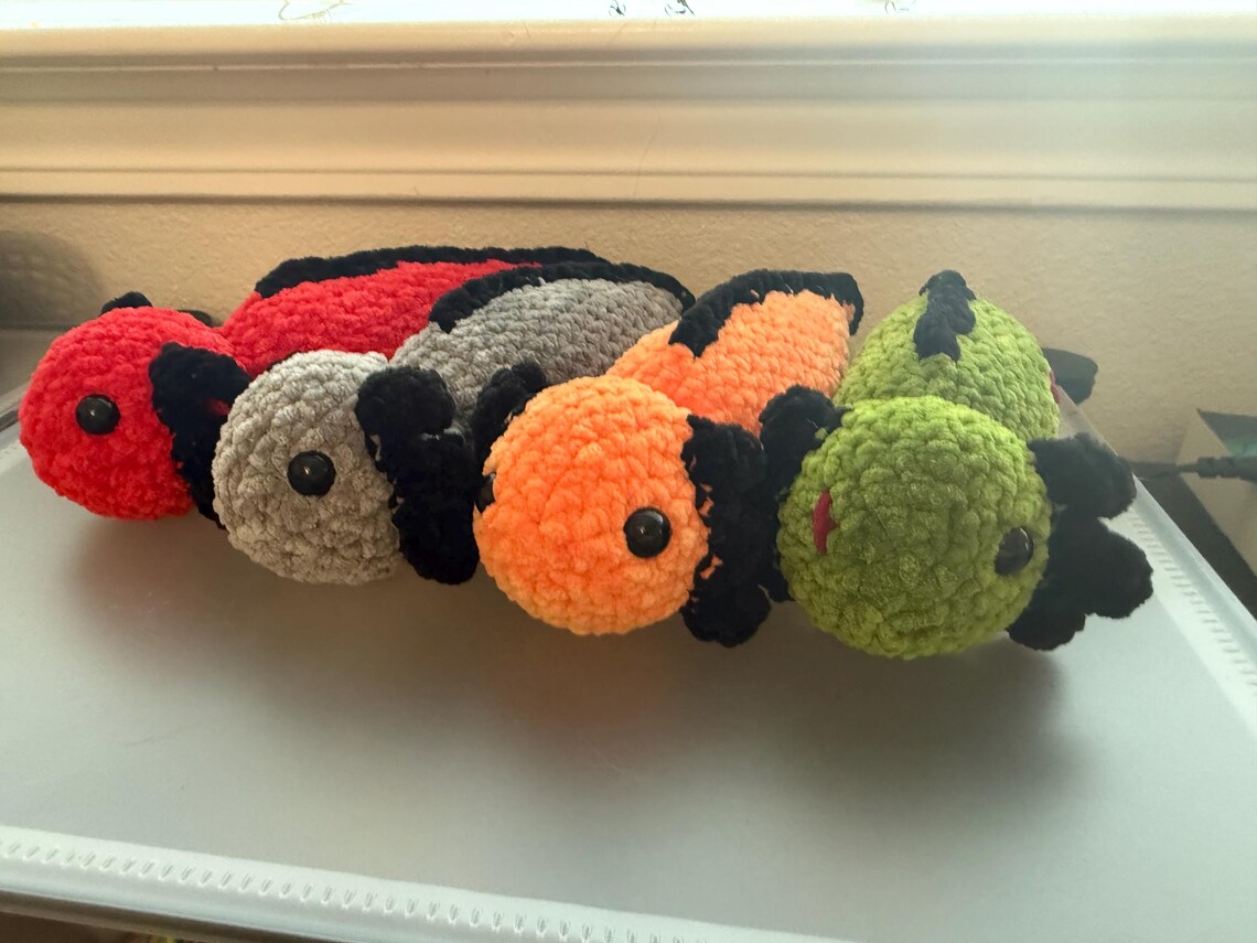Addie Axolotl No Sew Crochet Pattern - Etsy