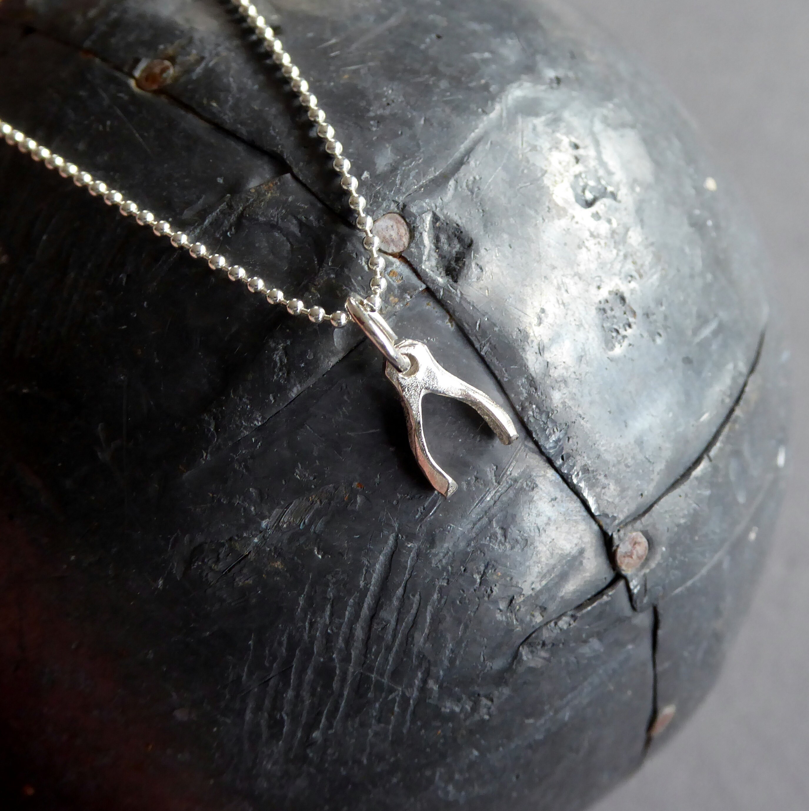 925 Silver chain with lucky charm | Etsy