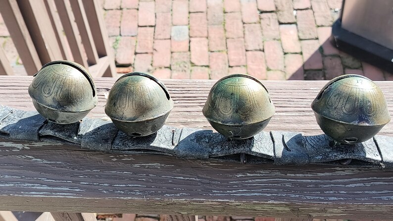 Antique Brass Sleigh Bells 1870s Six Feet Long Large Bells - Etsy