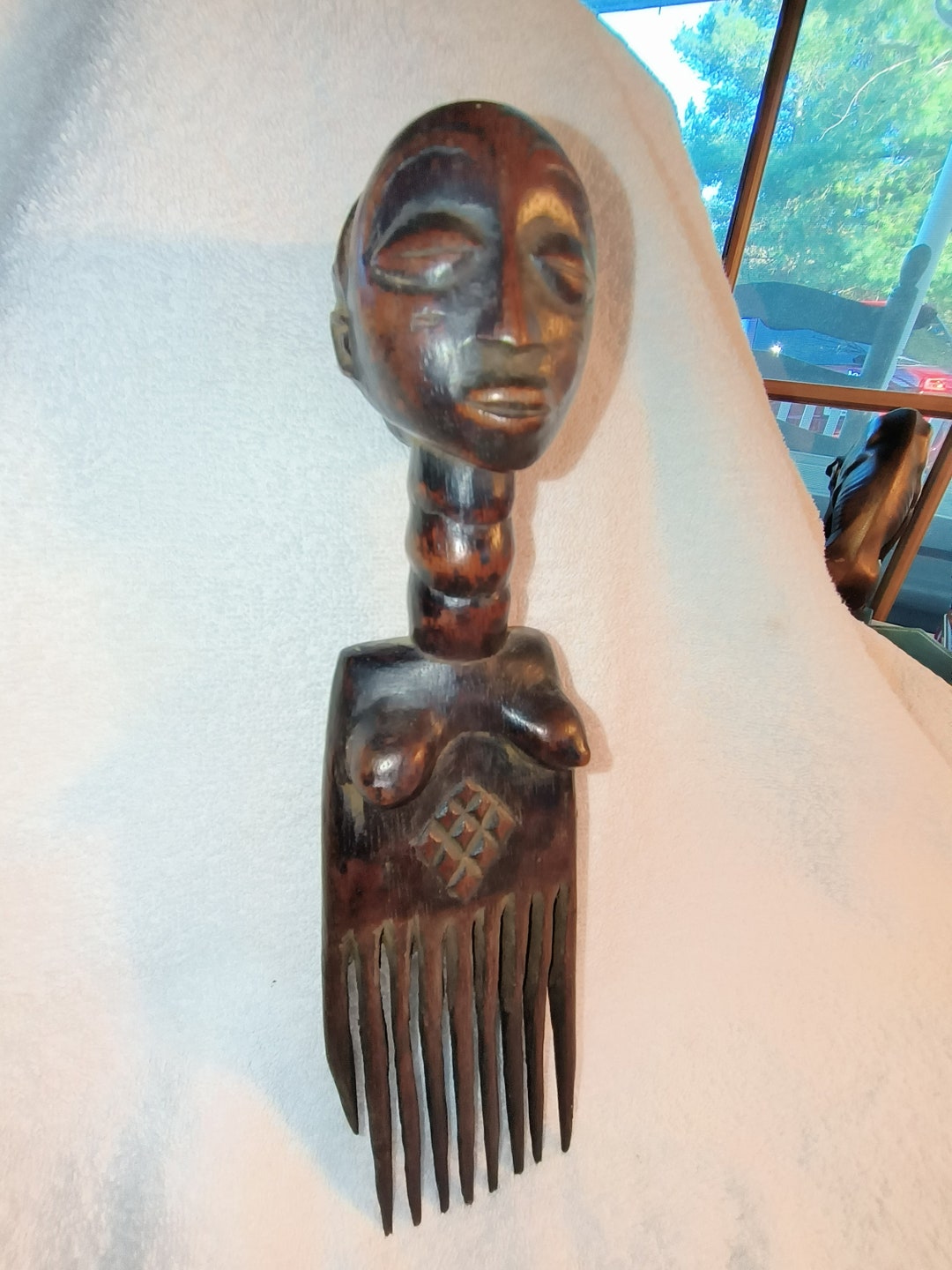 African Art Hair Comb Mid Century 1950's Tribal Art Hair Combs - Etsy