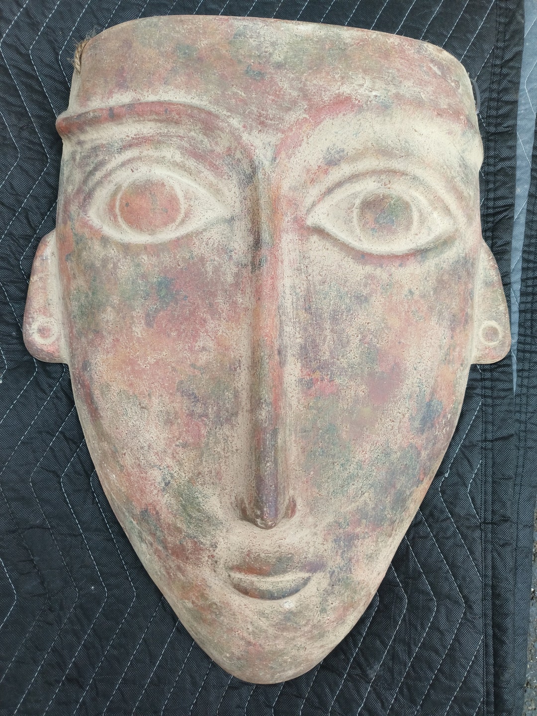 Mexico Mask Terracotta Mid Century Art 1950's Large Masks Wall Art - Etsy