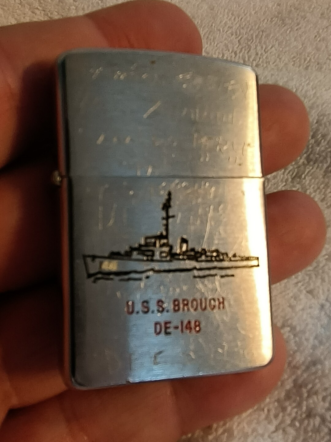 Zippo Lighter USS Brought Navy Engraved Operational Vintage Lighters - Etsy