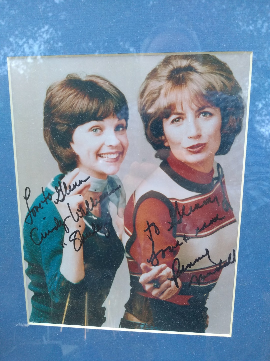 Laverne and Shirley Autographed Photograph Vintage Television - Etsy