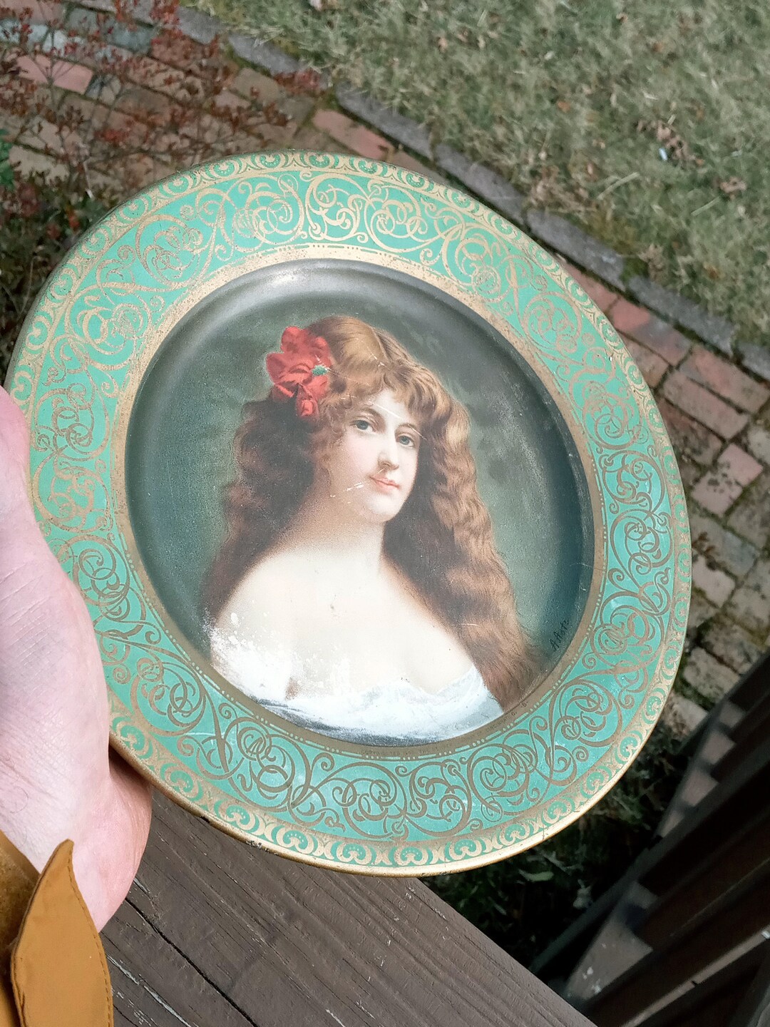 Vienna Portrait Plate Beautiful Woman 1905 Victorian Art - Etsy