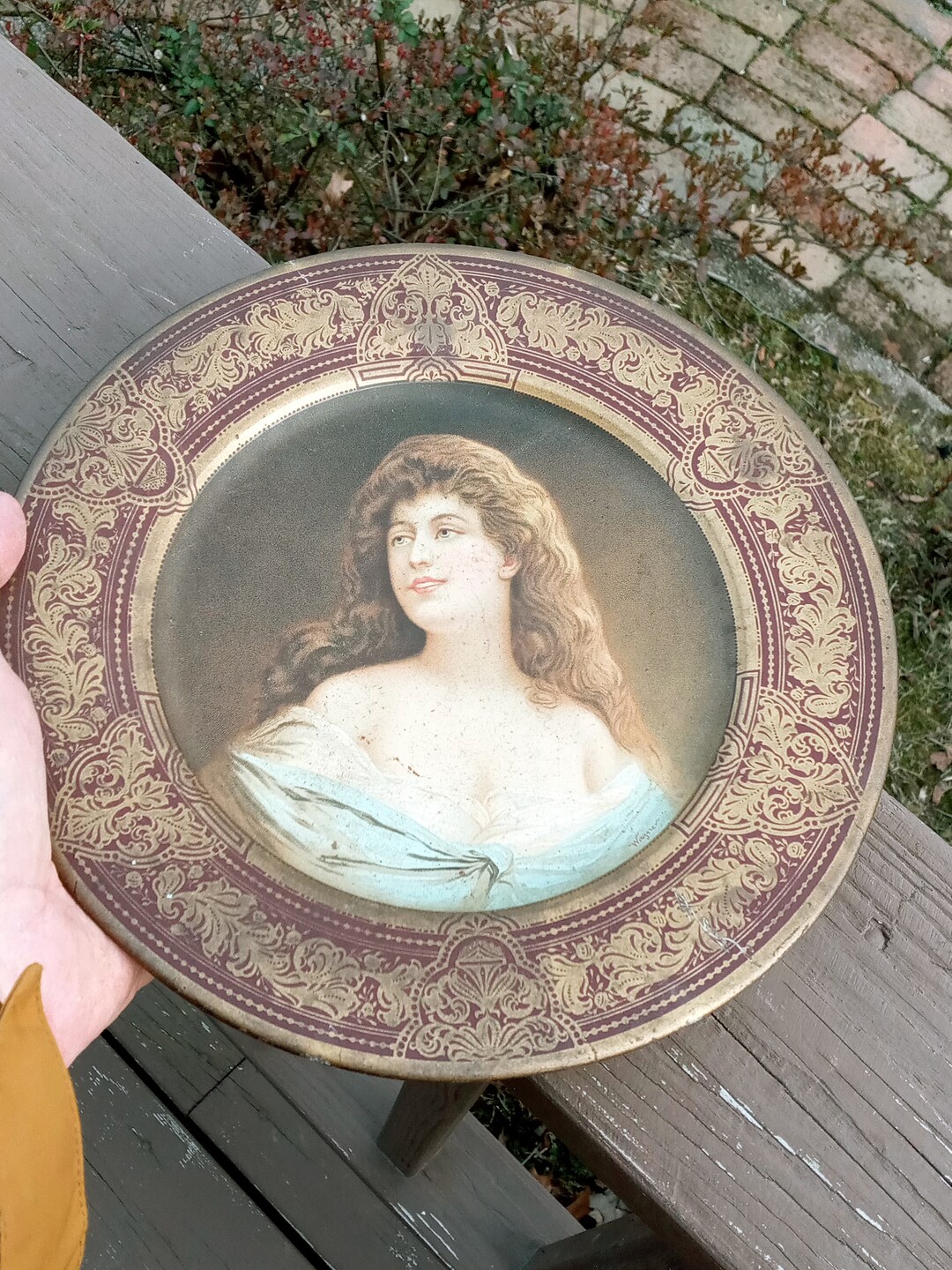Vienna Portrait Plate Woman 1905 Victorian Art - Etsy