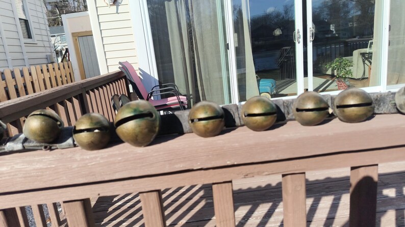 Antique Brass Sleigh Bells 1870s Six Feet Long Large Bells - Etsy