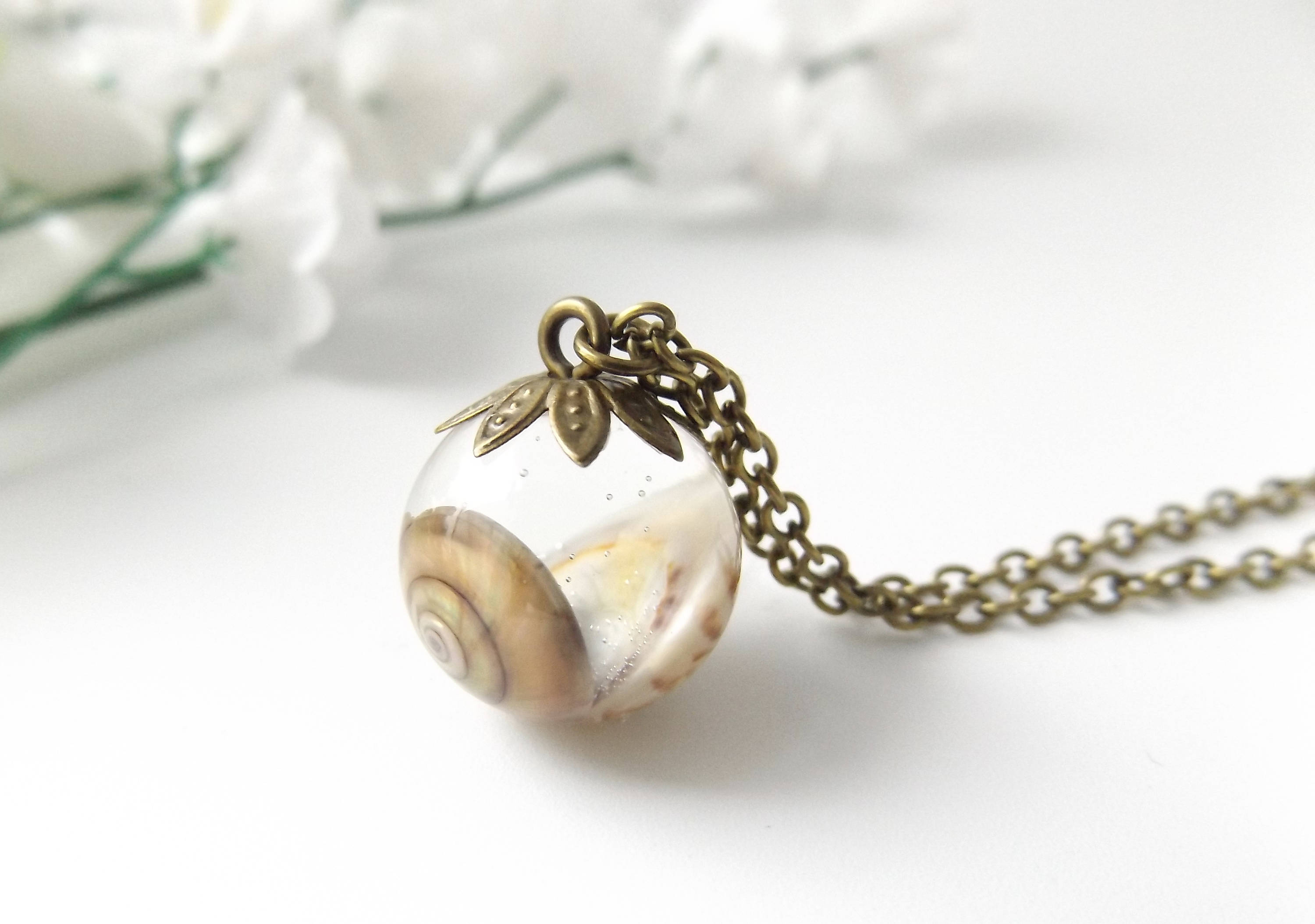 Real seashell necklace beach jewellery. Real seashell | Etsy