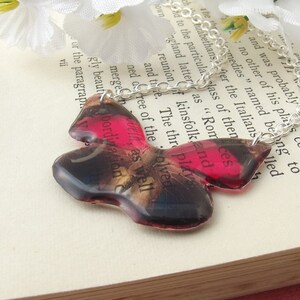Handmade Red Butterfly Necklace. Unique Nature Inspired - Etsy