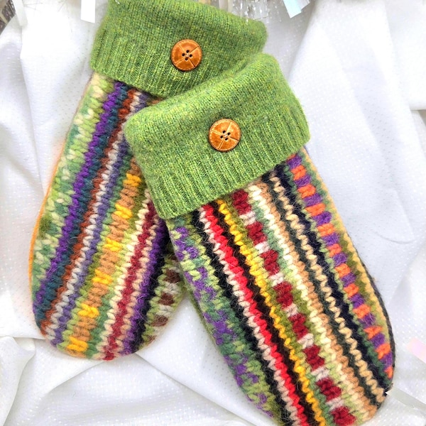Recycled Wool Mittens - Etsy