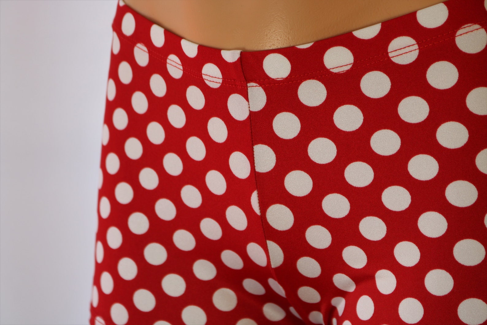 Red White Polka Dot Booty Shorts. All Sizes. Minnie Mouse | Etsy