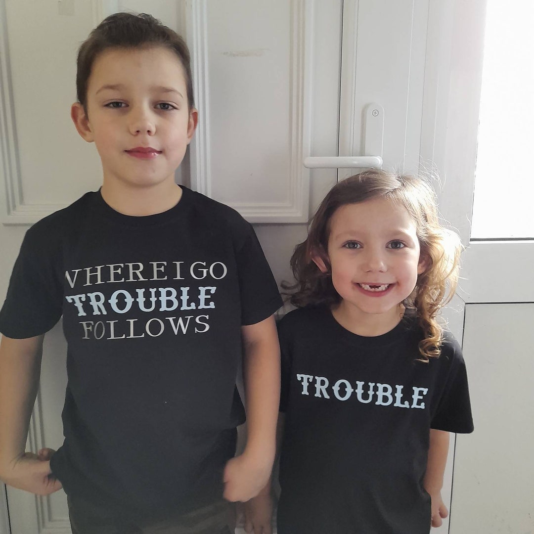 Funny Unisex Sibling Set T Shirts, Matching Family Tees, Brother/sister ...