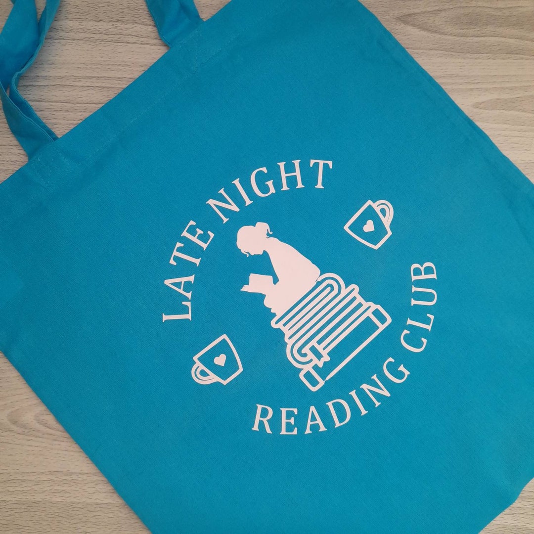Book Lovers Re-usable Tote Bag, Reading Theme Library Book Bag, Gifts ...