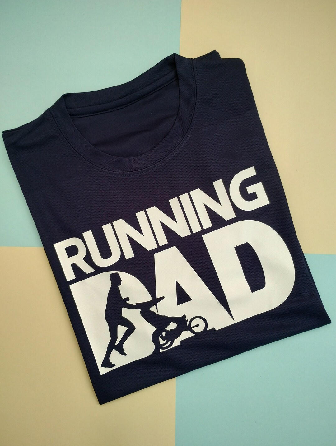 Mens Buggy Running Dad T Shirt, Gift for New Daddy, Dad on the Run ...