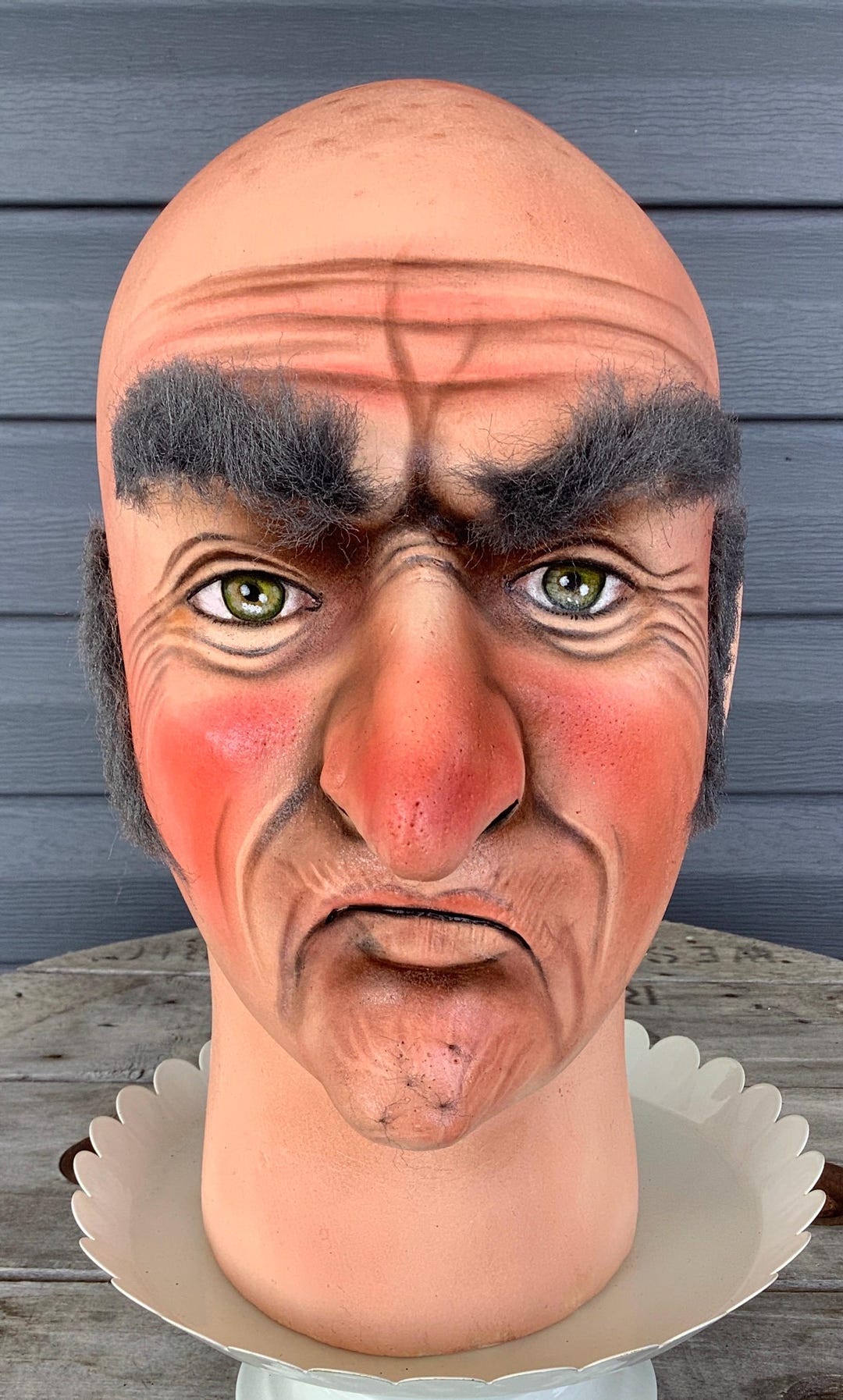 Scrooge Christmas Decoration, Scrooge Mannequin Head Wreath Attachment ...