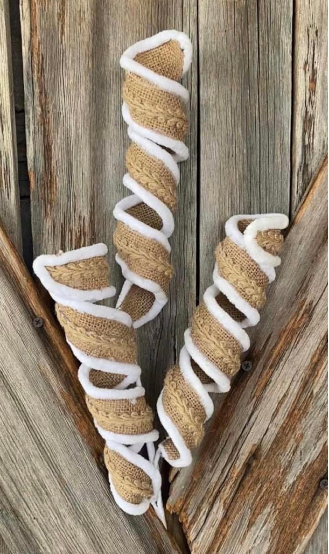 Jute Curl Sprays, Jute Floral Sprays, Jute Floral Stems, Farmhouse ...