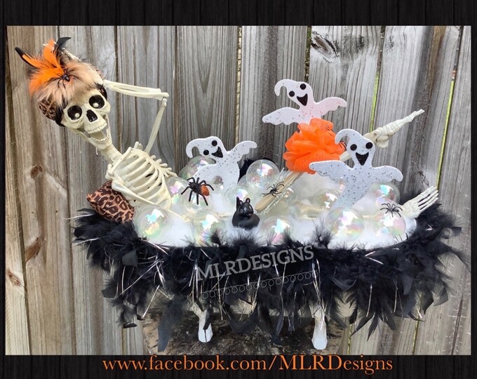PRE-ORDER Only Skeleton Arrangement, Halloween Arrangement, Skeleton ...