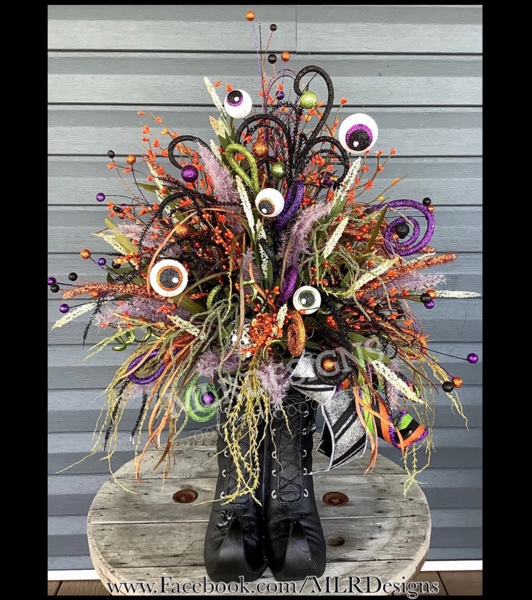 Halloween Witch Boots Table Arrangement, Halloween Table Decoration ...