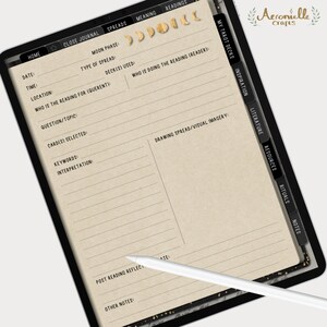 Digital Witch Bundle - Dark Planner, Spellbook, Tarot Journal & Deck - Etsy Canada