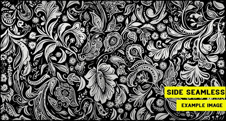 Floral Paisley Tumbler Wrap Laser SVG: 20oz 30oz Engraved Design ...