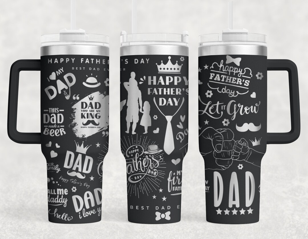 Dad Tumbler Wrap SVG, Full Wrap Svg, 40 Oz Tumbler Wrap Svg, Laser ...
