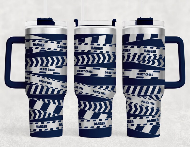 Caution Tape Tumbler Wrap: Laser Engraved 40oz Tumbler SVG - Etsy