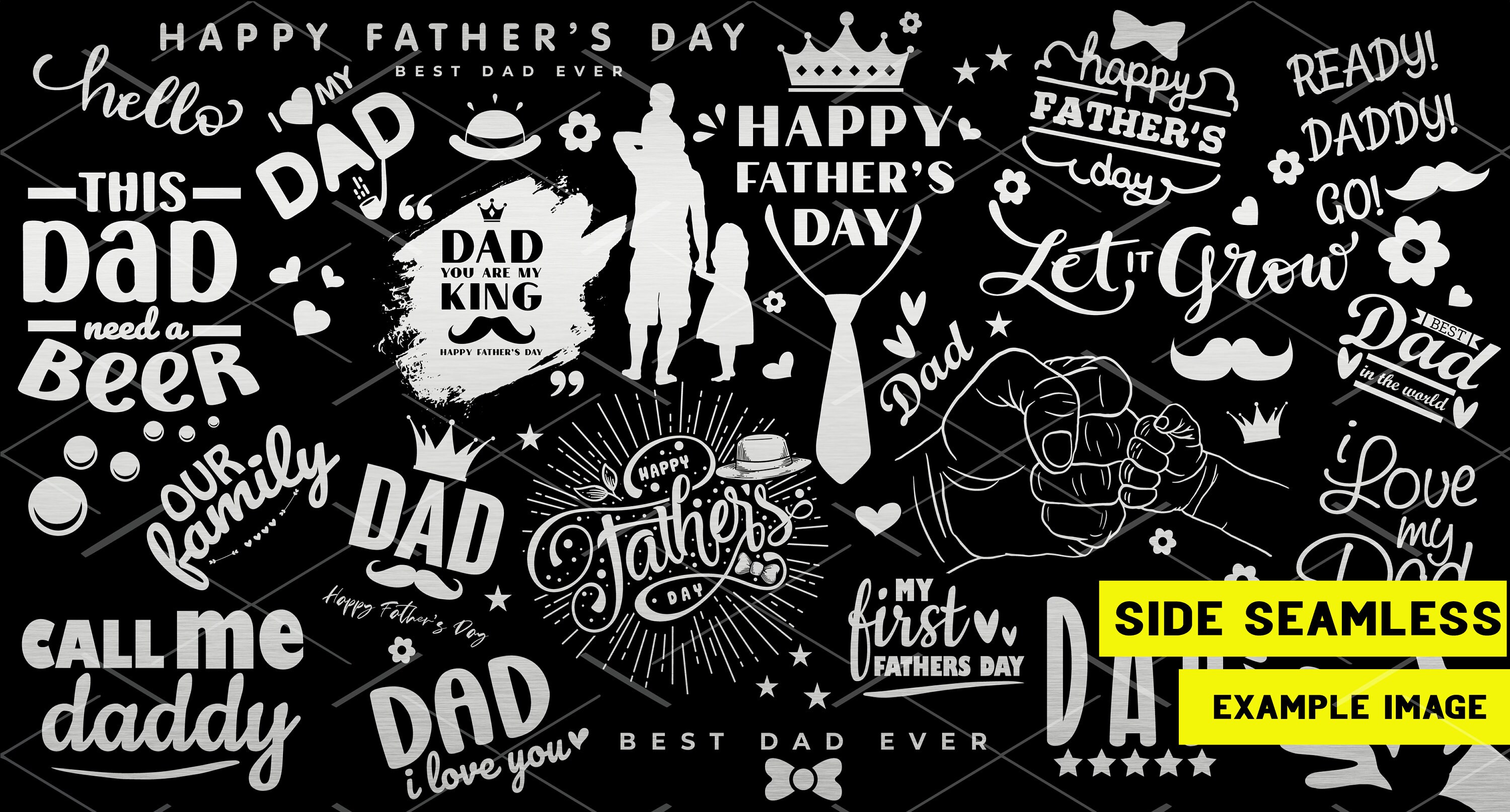 Dad Laser Tumbler Wrap SVG, Full Wrap Svg, 30 20 Oz Tumbler Wrap Svg ...